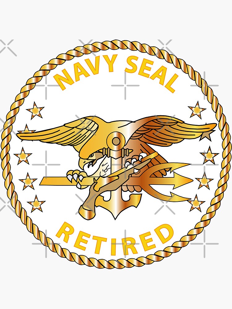 "Navy - SEAL Retired" Sticker for Sale by twix123844 | Redbubble