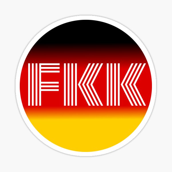 "FKK Deutschland" Sticker for Sale by Strudelladen | Redbubble
