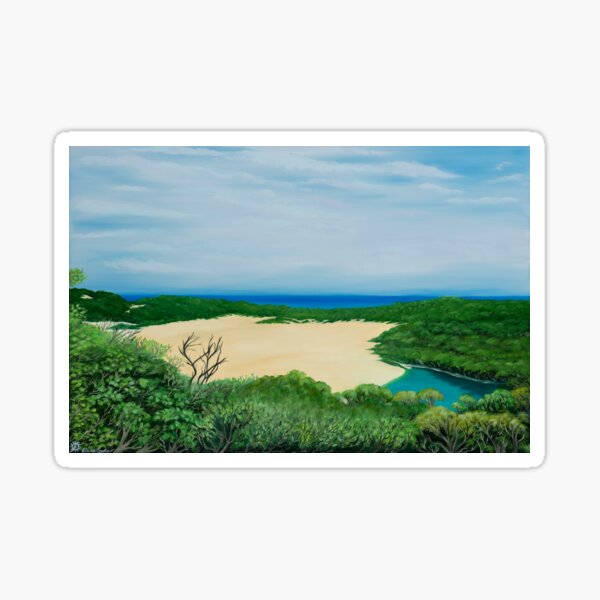 "073 Lake Wabby (Fraser Island, QLD)" Sticker for Sale by SunAngelArts ...