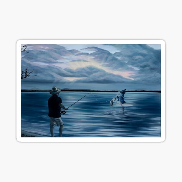 "085 The Lucky Catch (Noosa North Shore, QLD)" Sticker by SunAngelArts ...