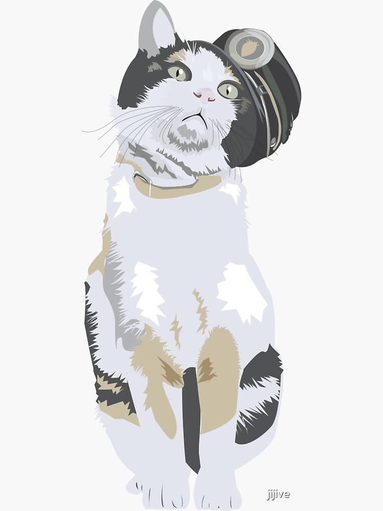 "Cat Soldier" Sticker for Sale by jijive | Redbubble
