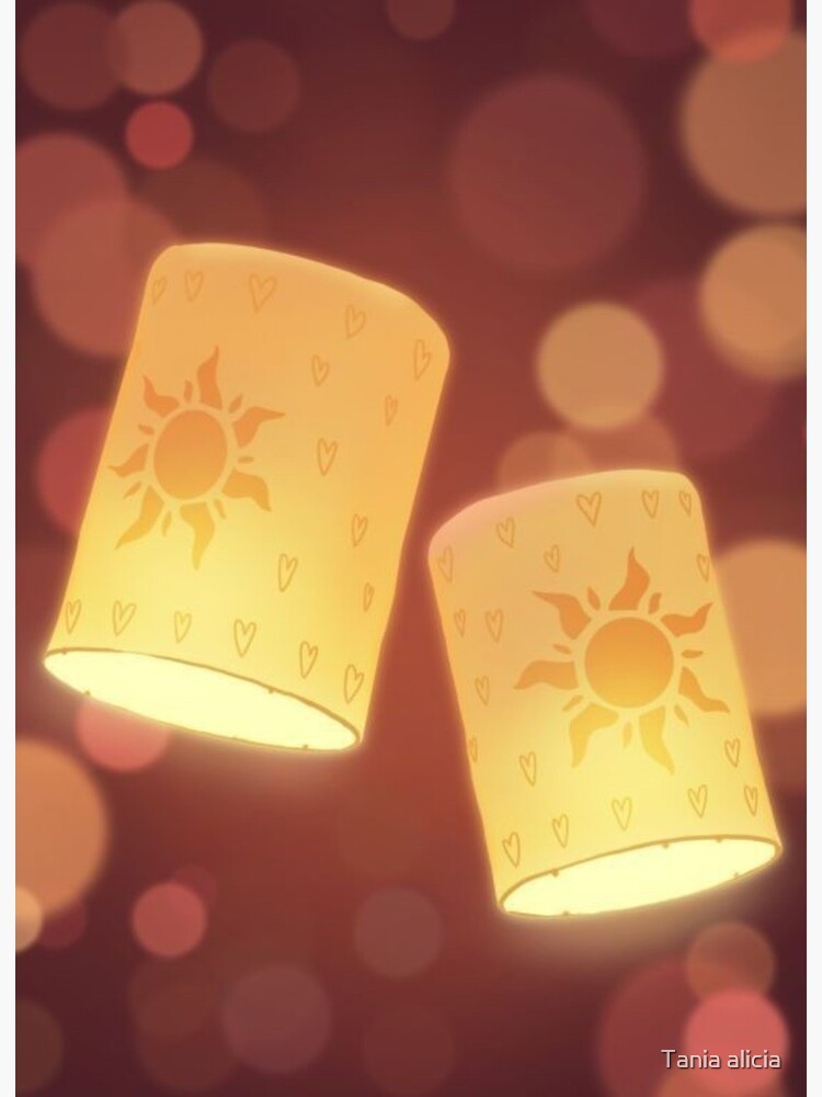 Floating Lanterns Tangled Wallpaper