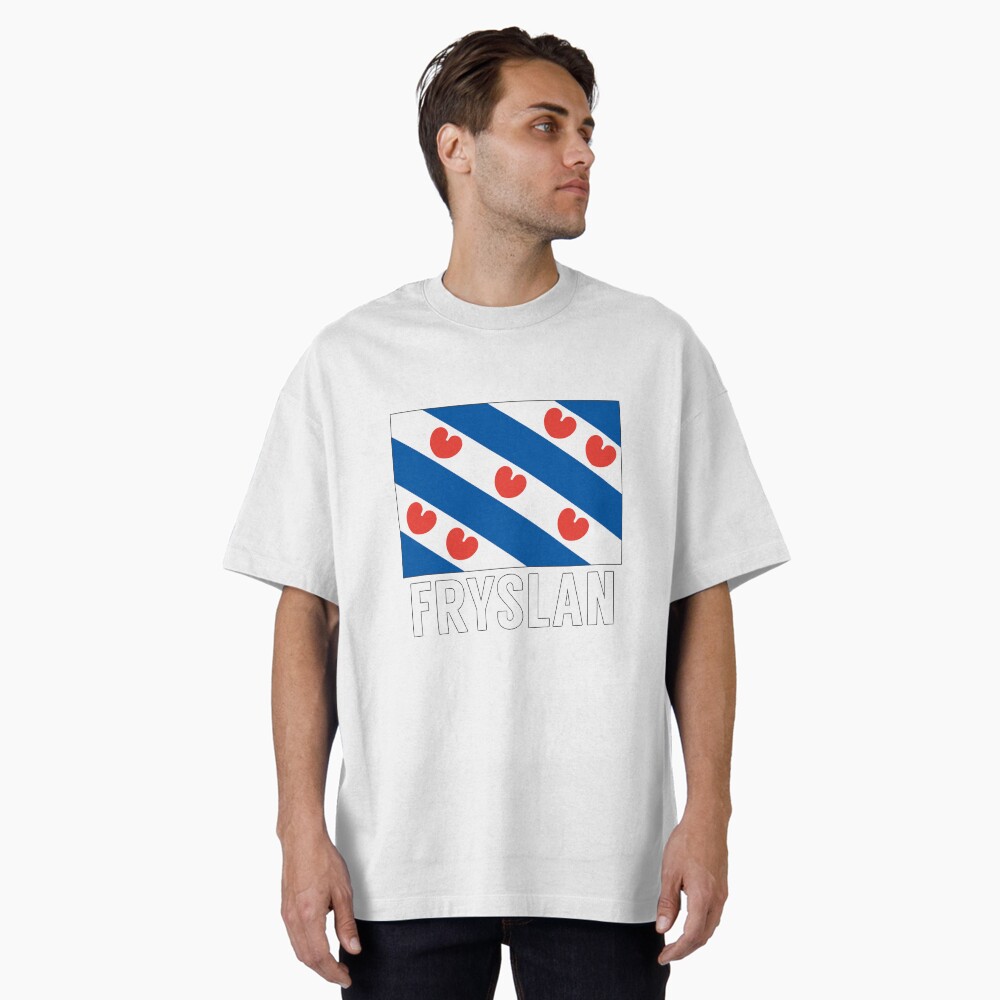 "Fryske Flagge (Frisian Flag with Text)" Sticker for Sale by HandBurger ...