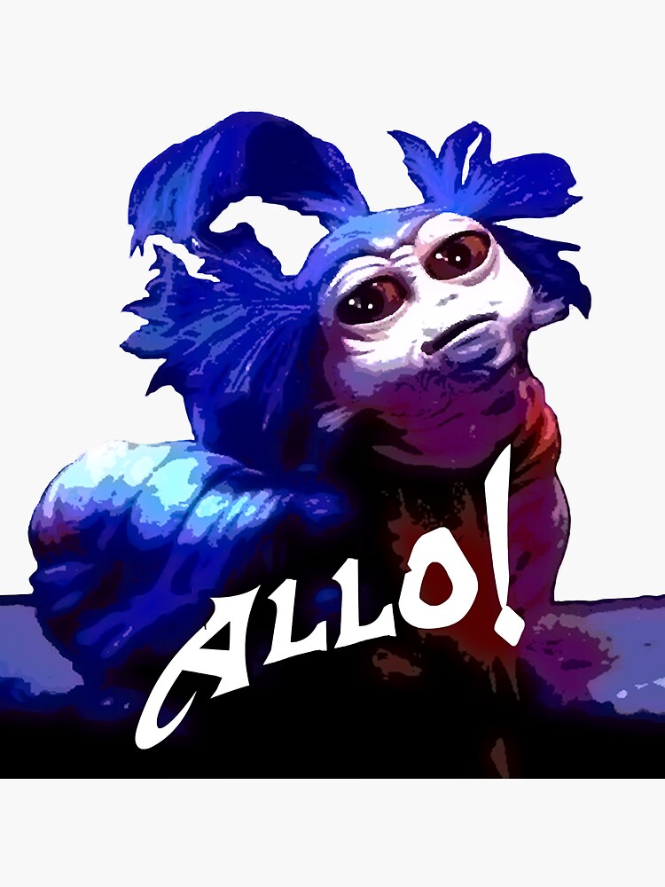 "Gift Men Women Allo Black Background" Sticker for Sale by ...