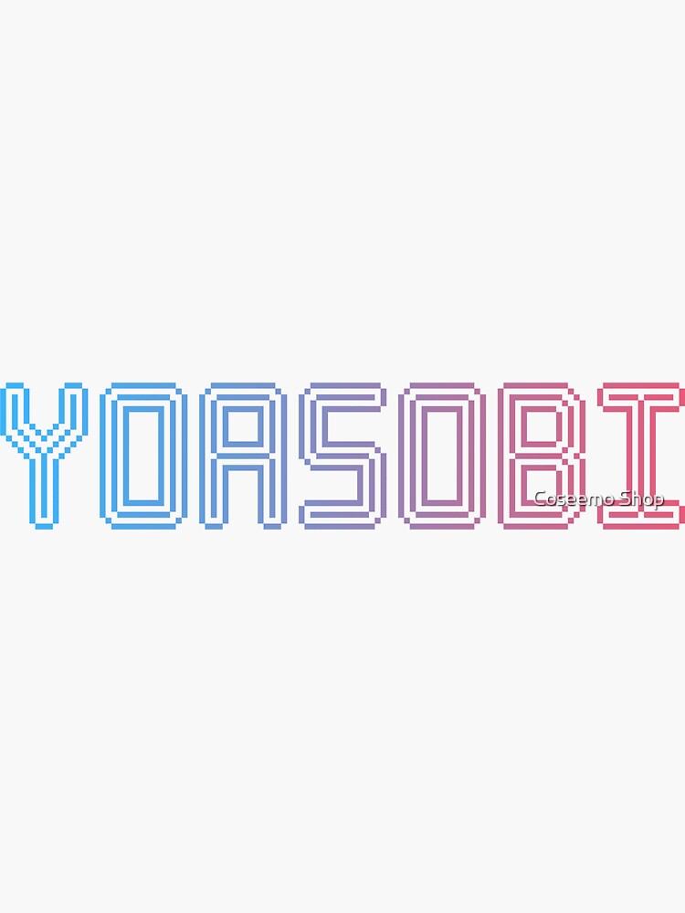 "yoasobi" Sticker for Sale by kosmo7 | Redbubble