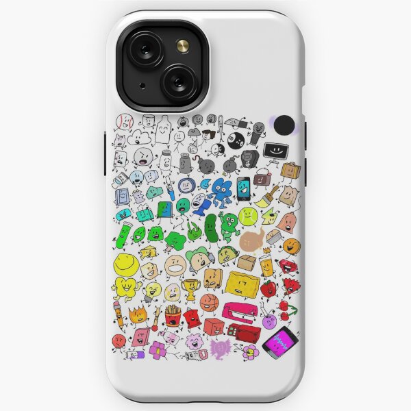 "BFDI Inanimate Insanity All Characters (Transparent)" iPhone Case for ...