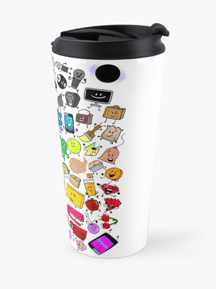 "BFDI Inanimate Insanity All Characters (Transparent)" Travel Coffee ...