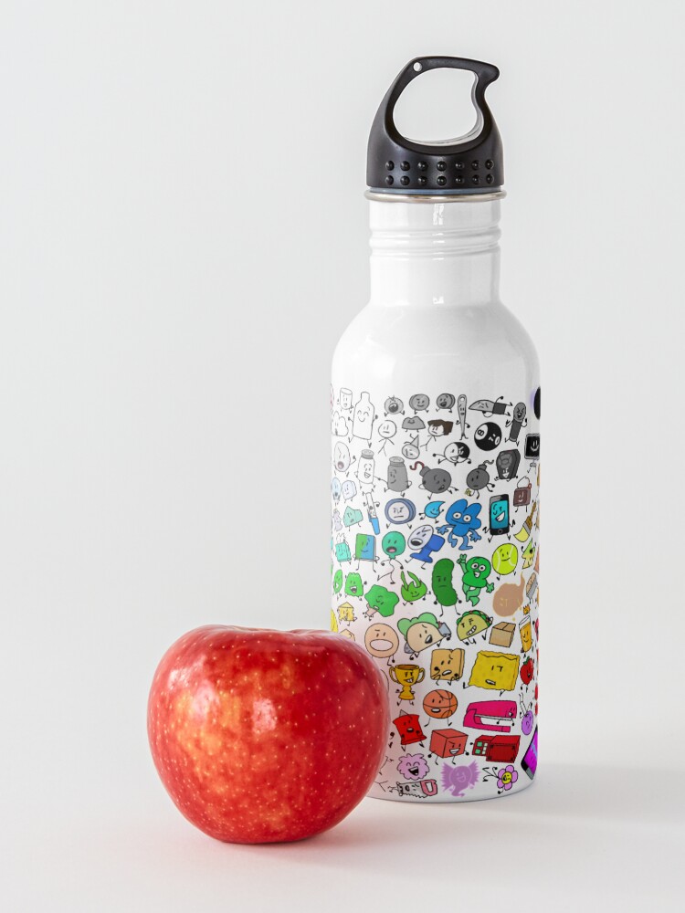 "BFDI Inanimate Insanity All Characters (Transparent)" Water Bottle for ...
