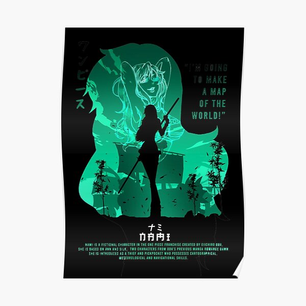 "Nami Map Of The World" Poster von KNStore001 | Redbubble