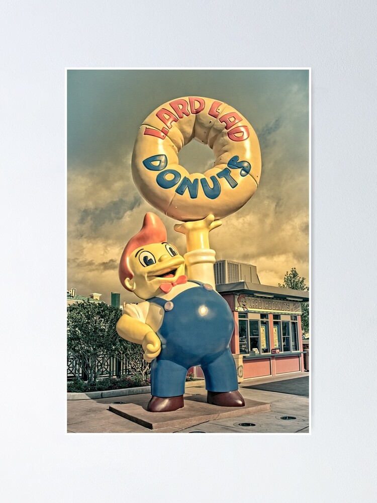 "Lard Lad Donuts" Poster for Sale by peanutroaster | Redbubble