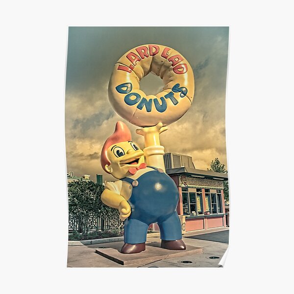 "Lard Lad Donuts" Poster for Sale by peanutroaster | Redbubble