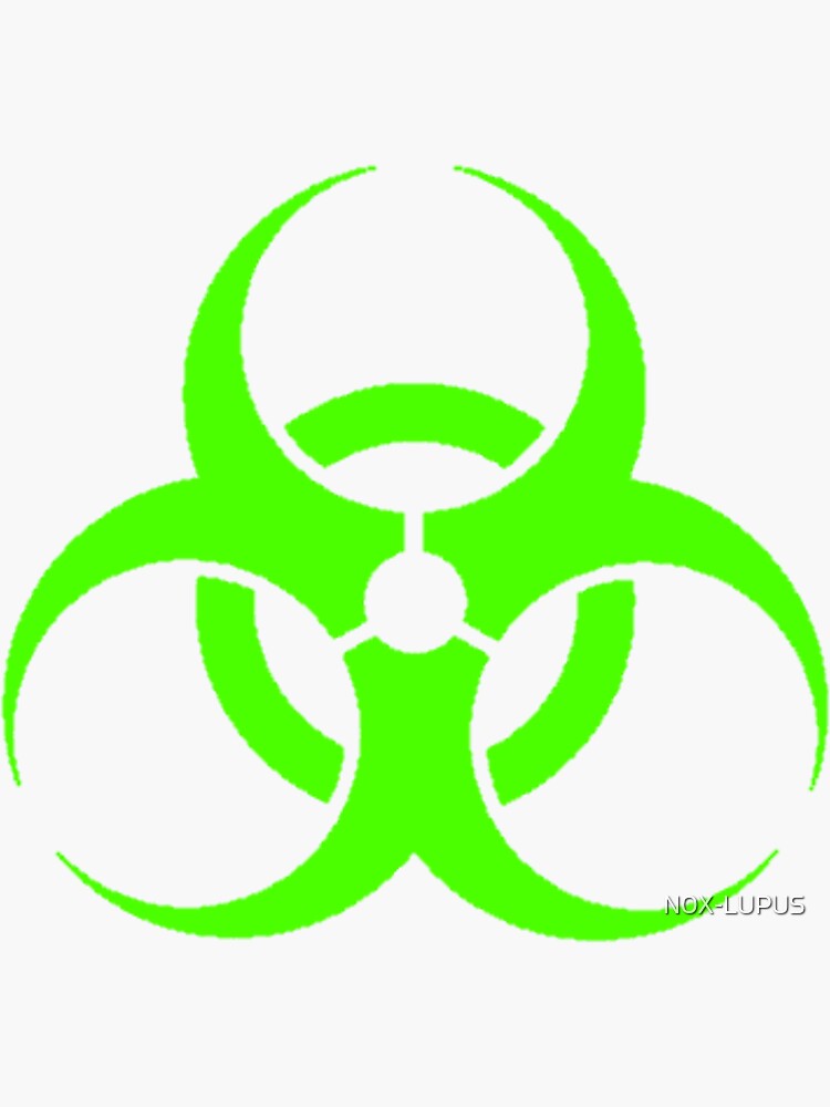 "Biohazard Green" Sticker for Sale by N0X-LUPUS | Redbubble