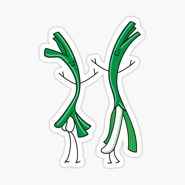 "Leeks pairs" Sticker by spontania | Redbubble