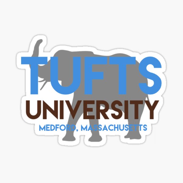 "Tufts university with elephant" Sticker for Sale by alysilverberg ...