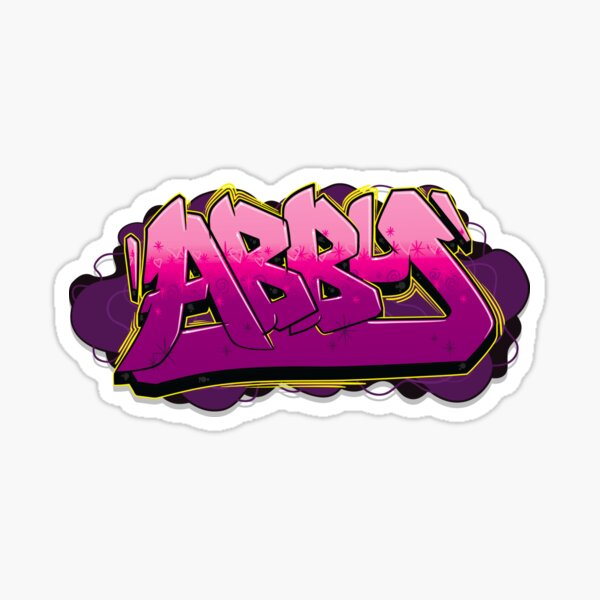 "Abby Graffiti Name" Sticker for Sale by NameGraffiti | Redbubble