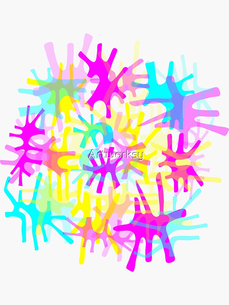"Splodge artworksy" Sticker for Sale by Artworksy | Redbubble