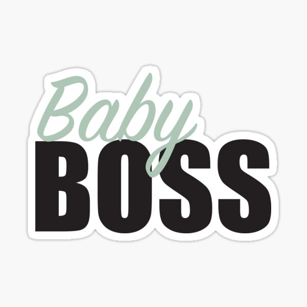 "Baby Boss" Sticker for Sale by CFox-Designs | Redbubble