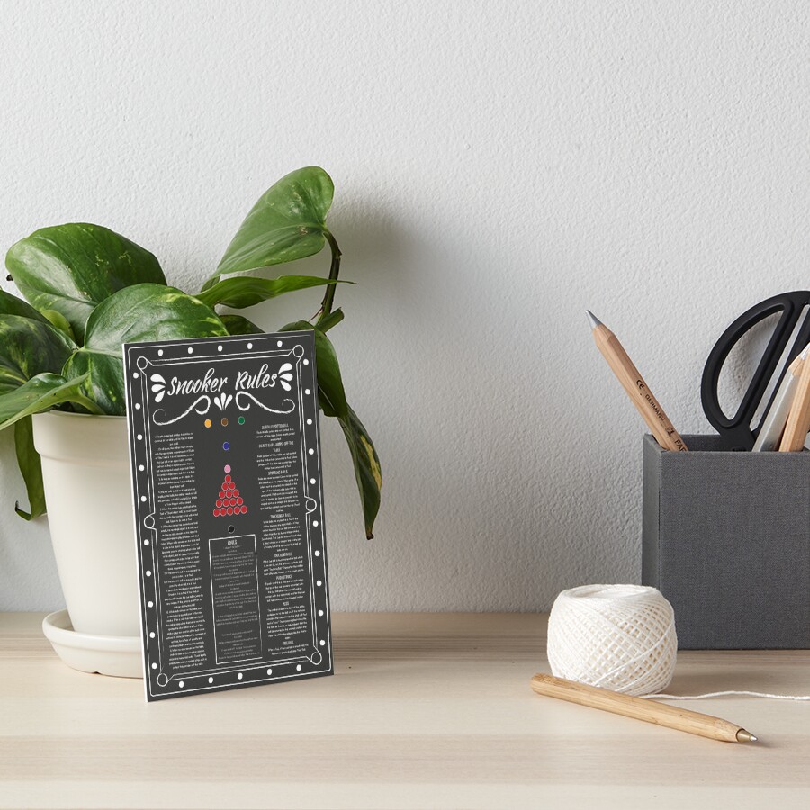 "Snooker rules poster" Poster for Sale by Courtney Nicholls | Redbubble