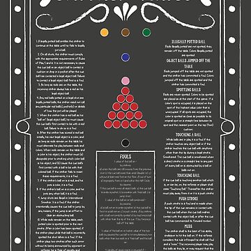 "Snooker rules poster" Art Print for Sale by Courtney Nicholls | Redbubble