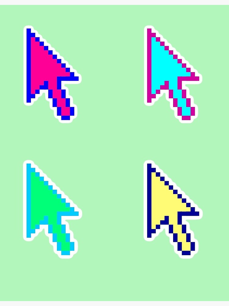 "Popart Pixel Cursor" Photographic Print by Y2K-Babes | Redbubble