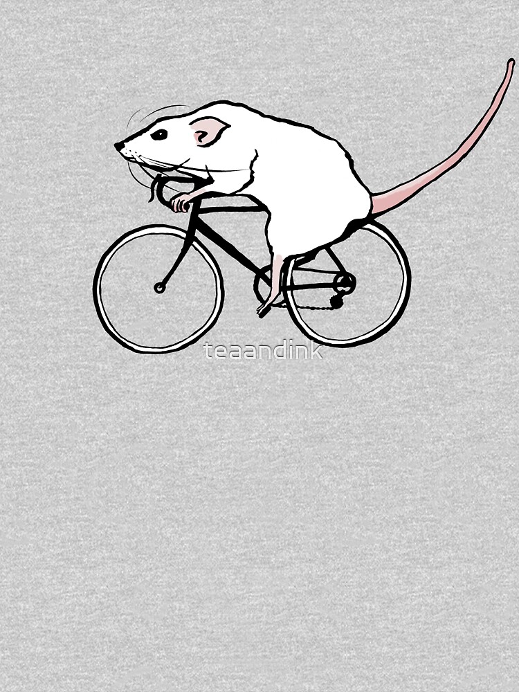 "Cycling Rat" T-shirt for Sale by teaandink | Redbubble | bike t-shirts ...