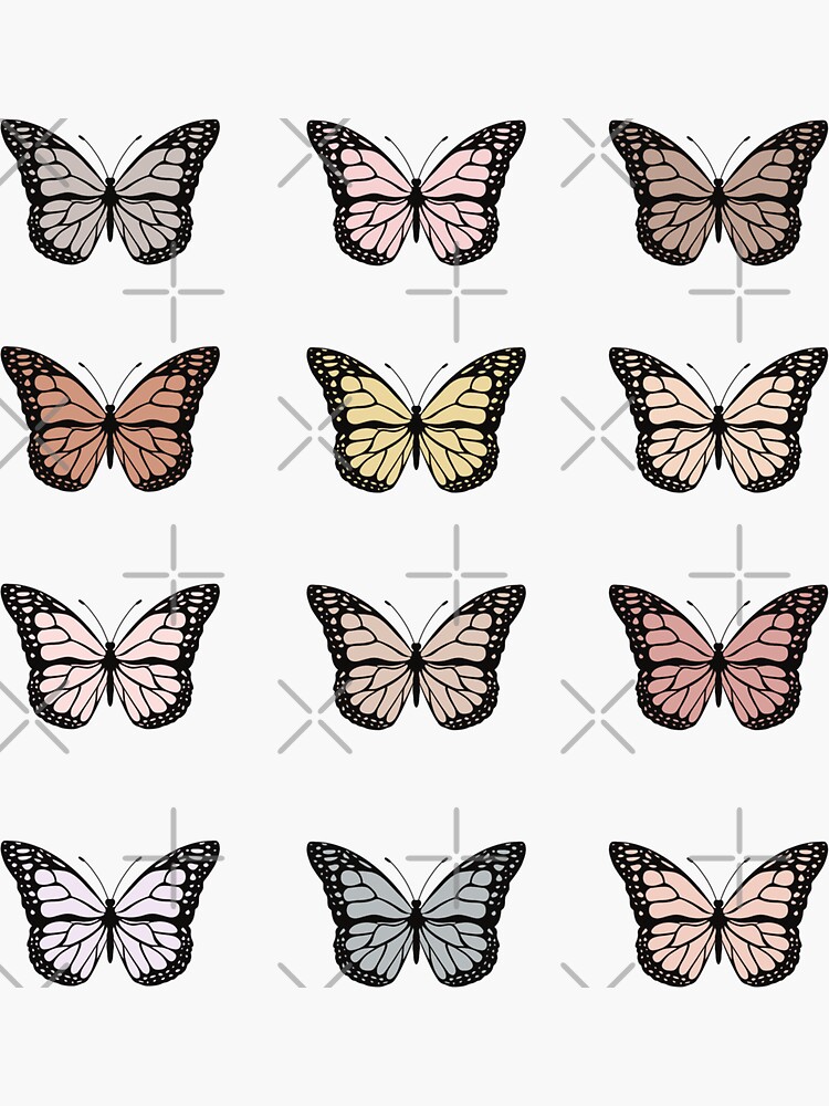 "Butterfly Pack " Sticker for Sale by Art-by-Alyssa | Redbubble