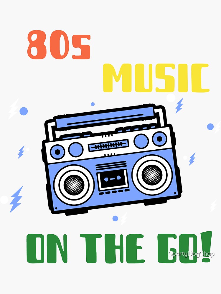 "Ghetto Blaster" Sticker for Sale by SportyDogShop | Redbubble