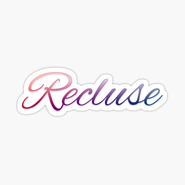 "Recluse" Sticker by DWaffleDesigns | Redbubble