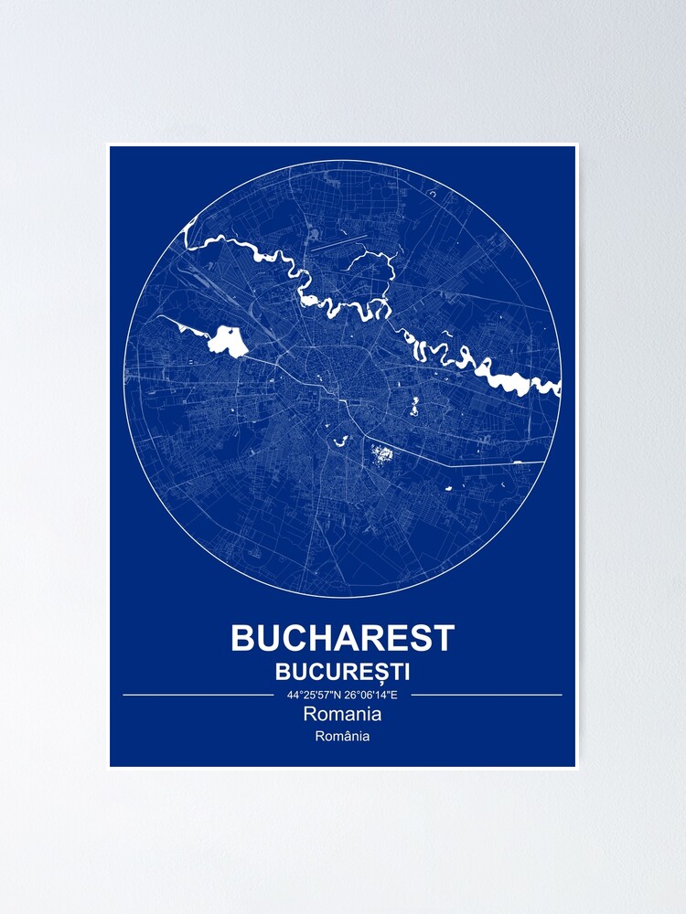 "Bucharest (Romania) City Map" Poster for Sale by jesse-stewart18 ...