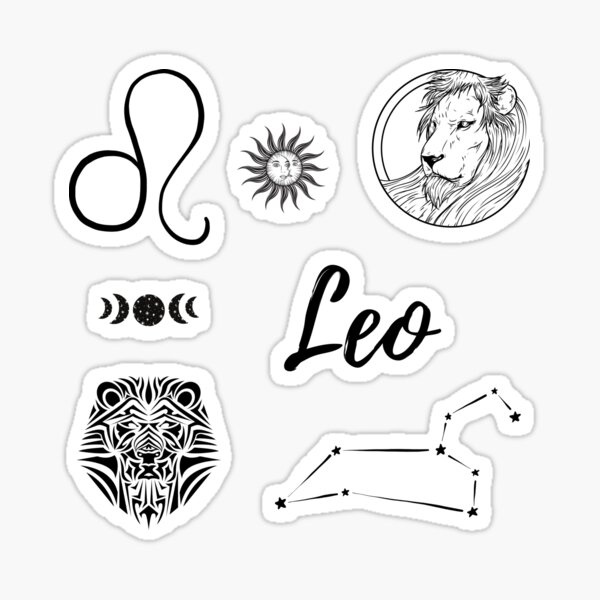 "Leo Sticker Pack" Sticker for Sale by M-Artie | Redbubble