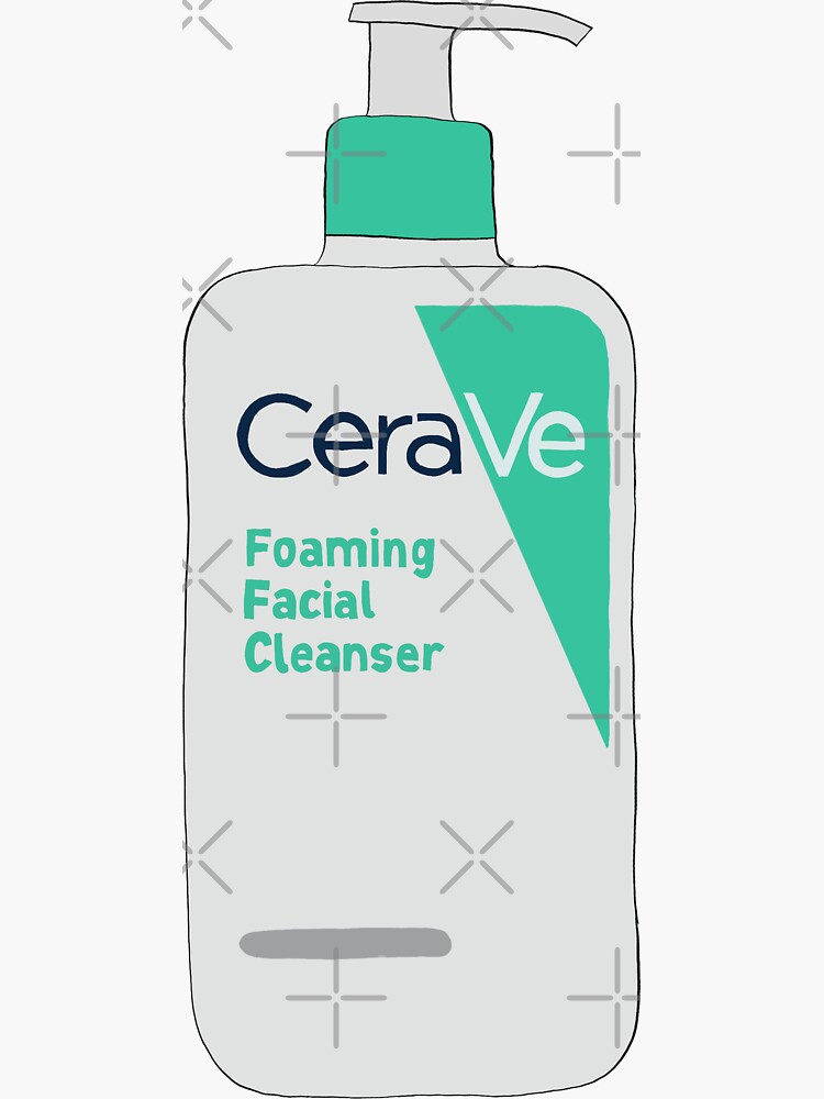 "CeraVe facial cleanser" Sticker for Sale by princesssomo21 | Redbubble