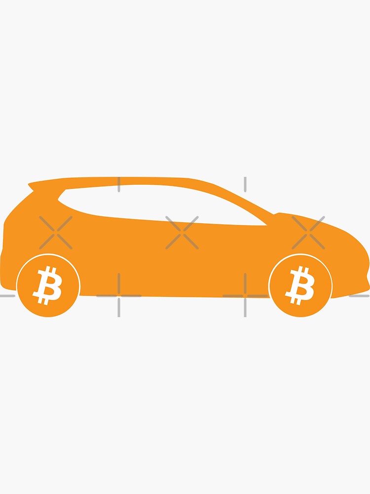 "Bitcoin Car" Sticker for Sale by AeroAstro | Redbubble