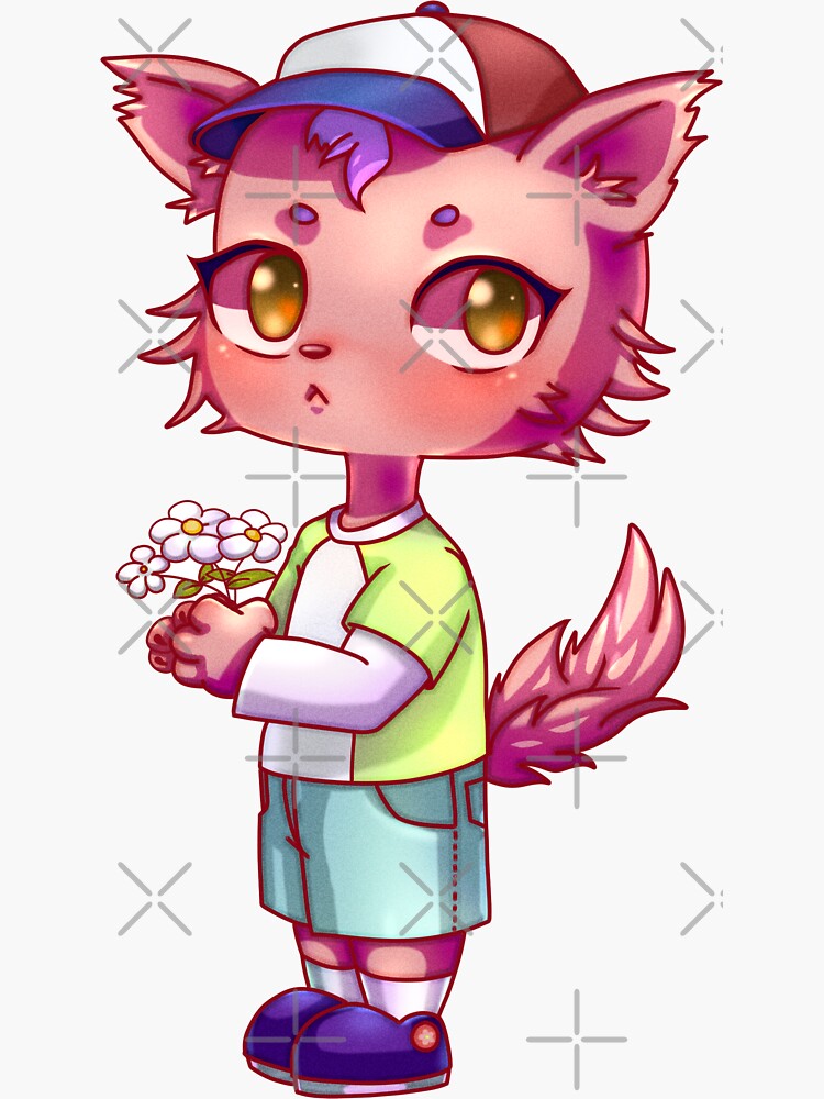 "kawaii furry chibi wolf" Sticker for Sale by neo-c-draw | Redbubble
