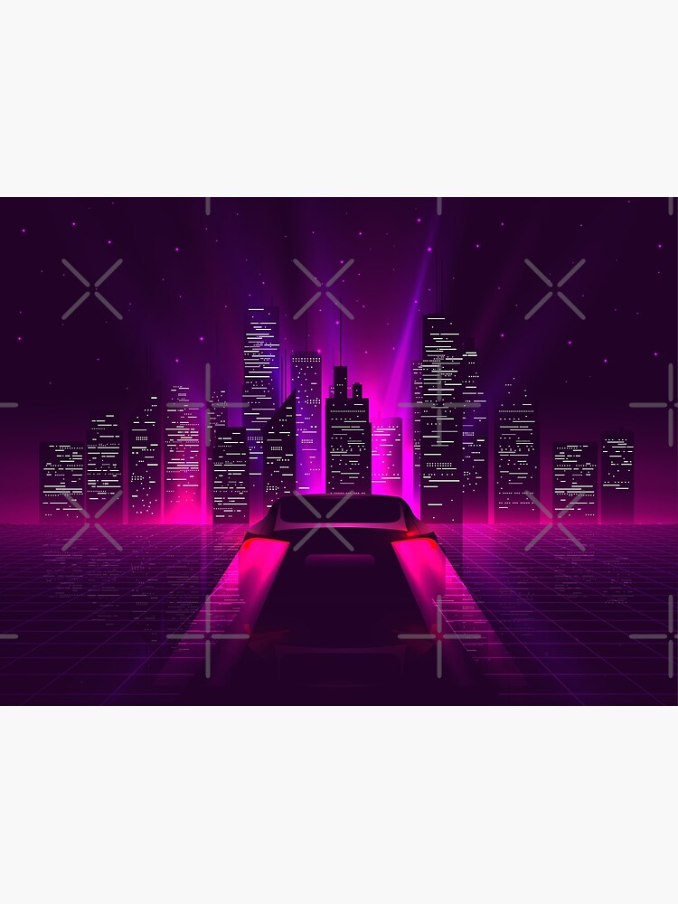 "Retrowave" Poster by muskitt | Redbubble