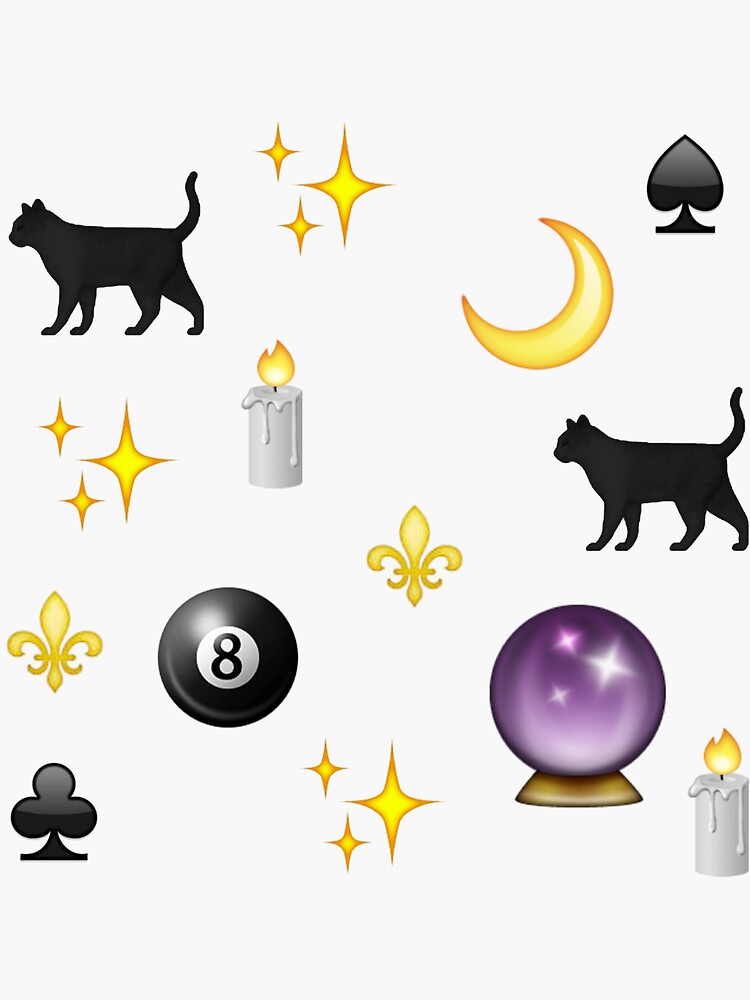 "Magical Emojis" Sticker for Sale by aurora-borealis | Redbubble