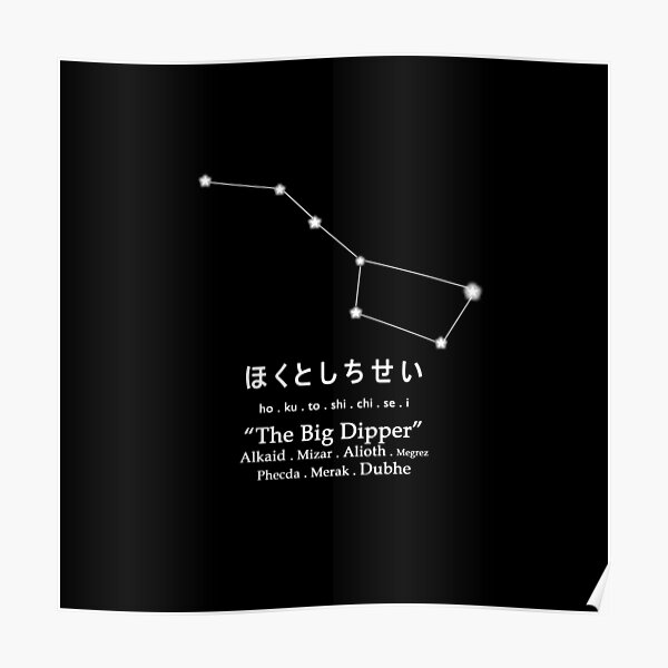 "the Big Dipper." Poster for Sale by 7thEdelweiss | Redbubble