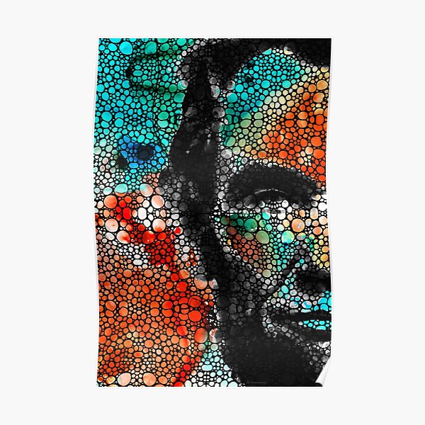 "Colorful Mosaic Abraham Lincoln Portrait Art by Sharon Cummings ...