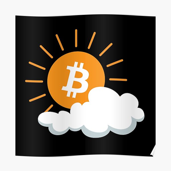 "Cryptocurrency - Bitcoin Sun" Poster by AeroAstro | Redbubble