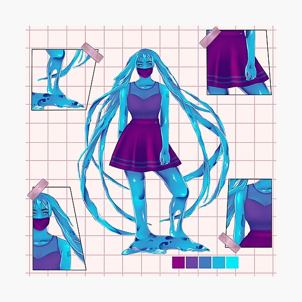 "Slime Hatsune Miku" Photographic Print by art-prince-evan | Redbubble