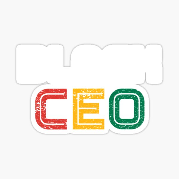 "Black CEO Entrepreneur African American CEO" Sticker by ...
