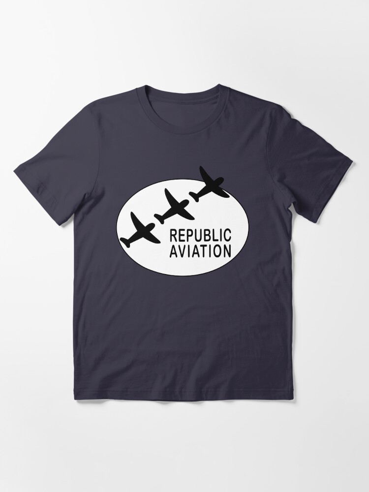"Republic Aviation Repro Logo (White Ver.) " T-shirt for Sale by ...