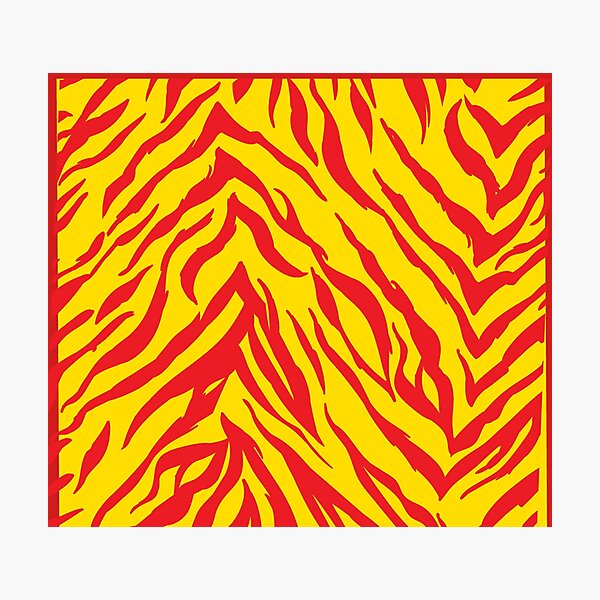 Lámina fotográfica «Máscara KC Retro Zebra Stripes Fútbol Kansas City ...