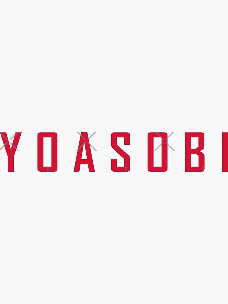 "Yoasobi love" Sticker by PSM Design | Redbubble