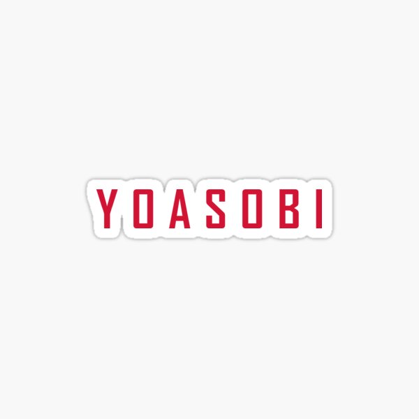 "Yoasobi love" Sticker by PSM Design | Redbubble