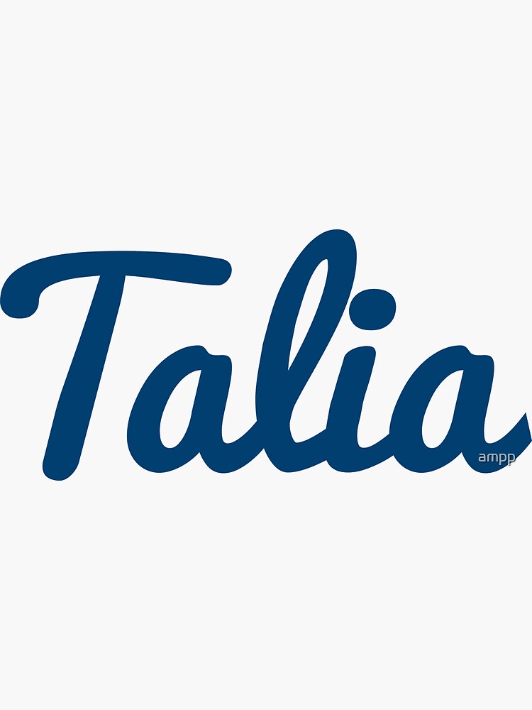 "Talia" Sticker by ampp | Redbubble