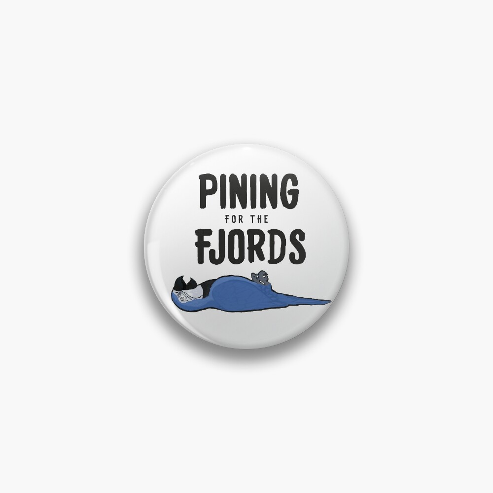 "Pining for the Fjords - Monty Python Dead Parrot Sketch" Pin for Sale ...
