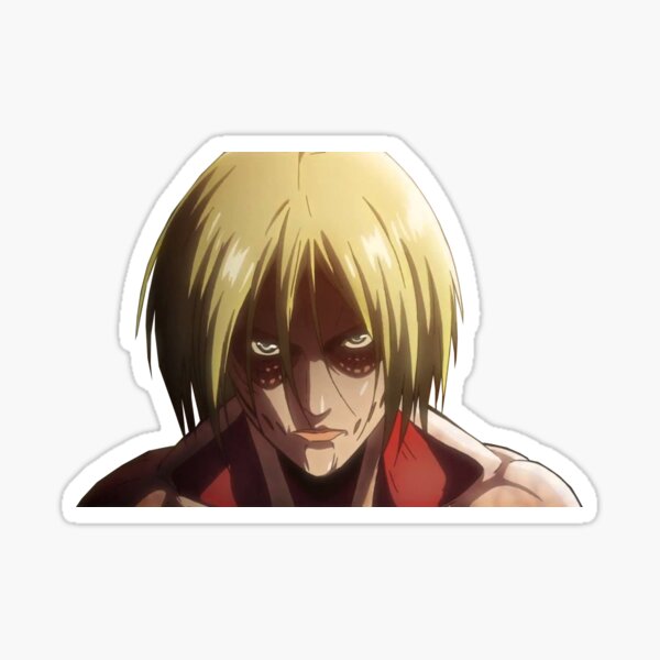 "Annie Leonhart Female Titan Form (Attack on Titan)" Sticker for Sale ...