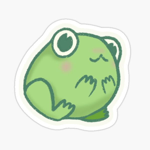 "Shy Little Frog" Sticker for Sale by StudioTsuki | Redbubble