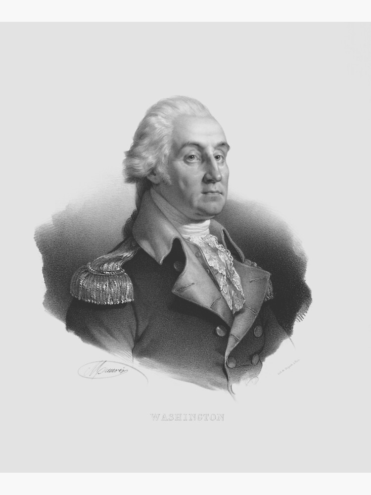 Lámina fotográfica «Retrato del General George Washington - Nicolas ...