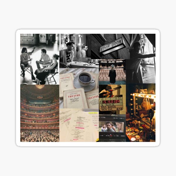 "Acting/Theatre Aesthetic " Sticker by zwarco | Redbubble